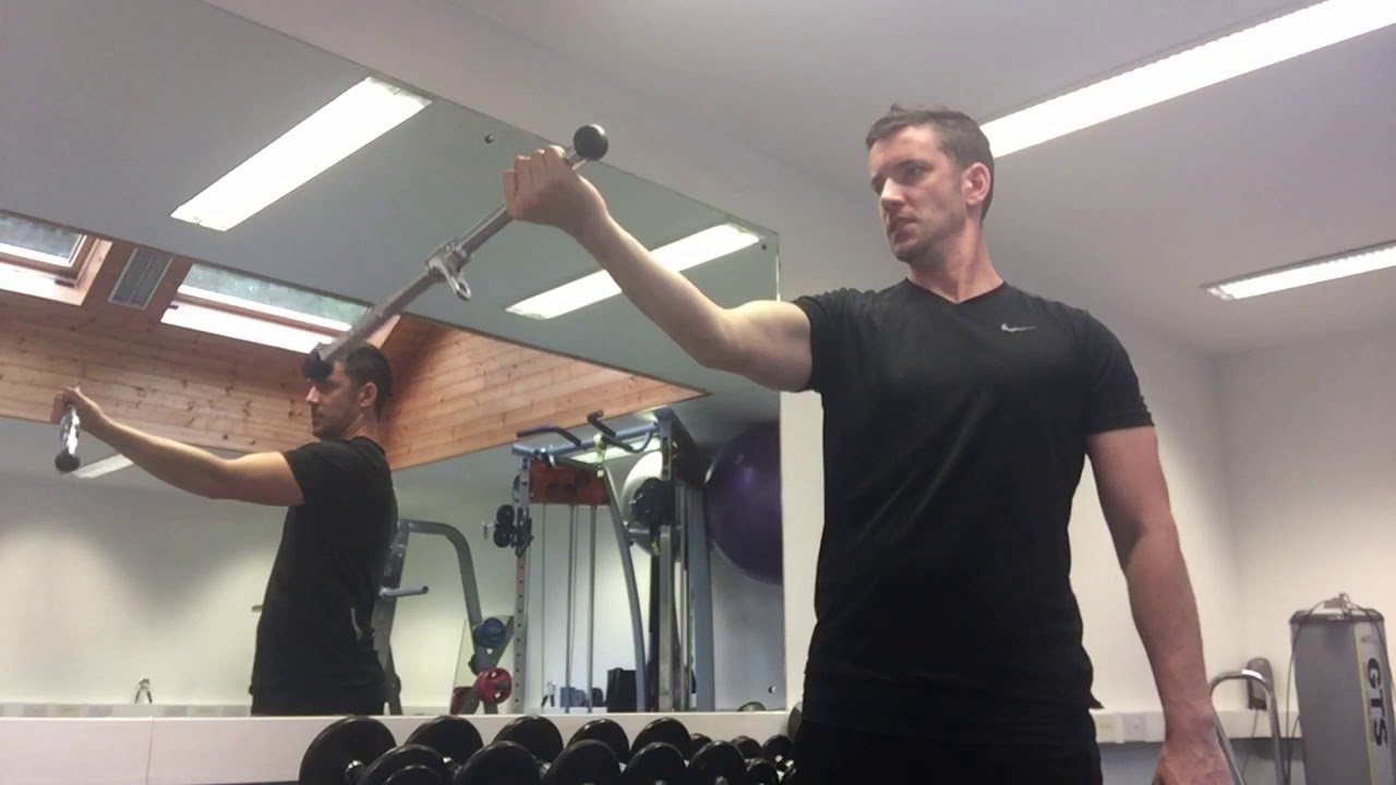 Standing Straight Arm Bar Side Rotation - YouTube