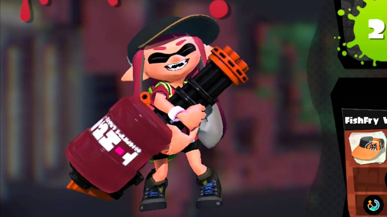 Splatoon Ink girl Gatheringgun Dance - YouTube