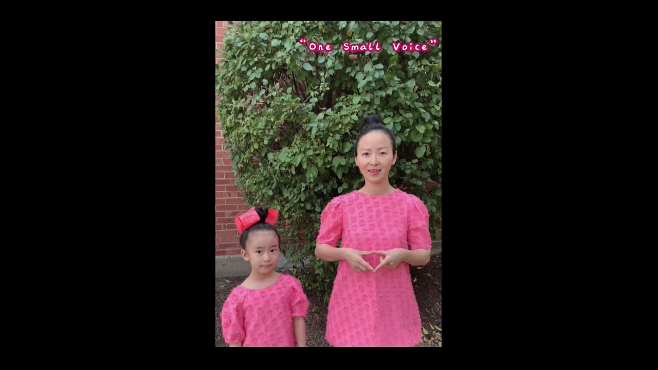 One Small Voice - Mother Daughter Duet in Sign Language - YouTube