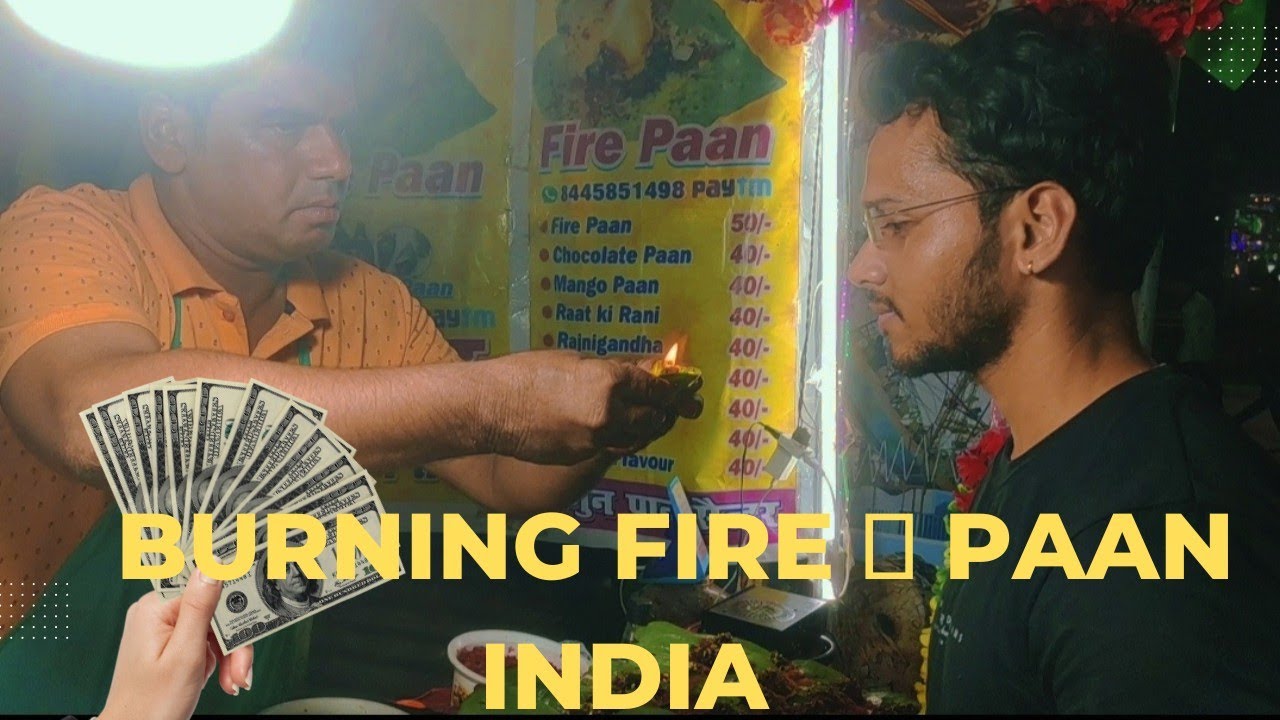 Burning fire paan l mouth freshner l India Street food # ...
