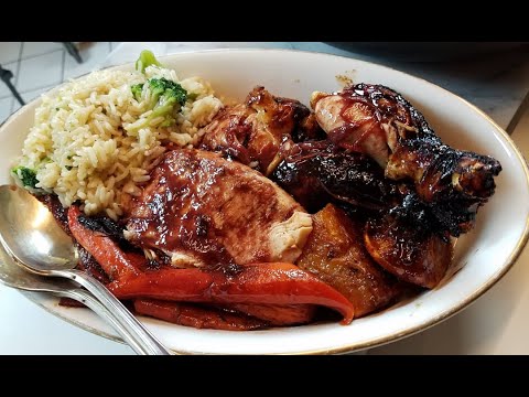 Roast Chicken Cumberland Sauce & Rice with Broccoli - YouTube