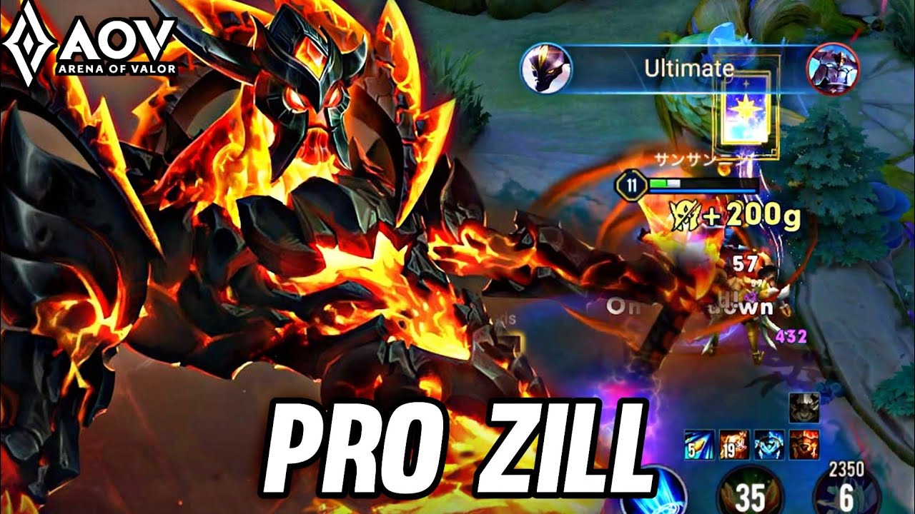 AOV : ZILL GAMEPLAY | PRO ZILL - ARENA OF VALOR LIÊNQUÂNMOBILE ROV ...