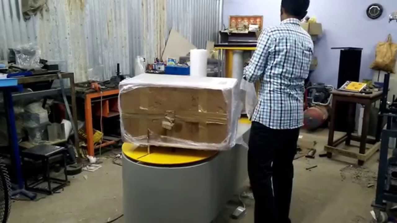 Box/ Roll Stretch Wrapping Machine - YouTube