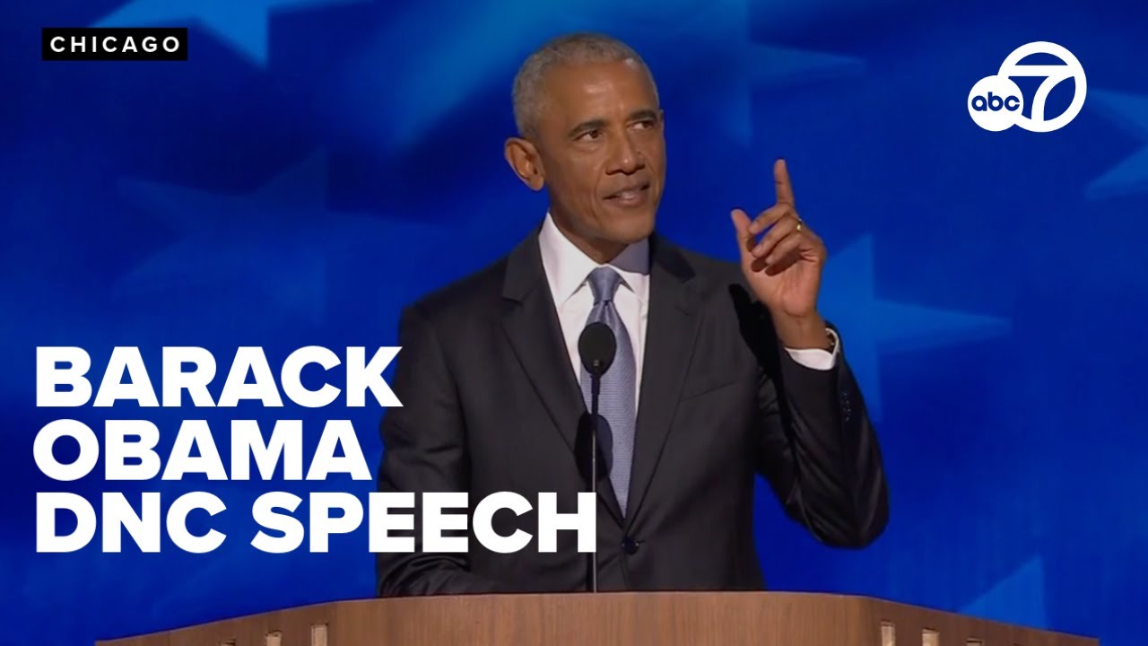 Barack Obama's speech at the 2024 Democratic National Convention in ...