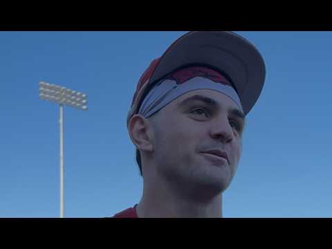 Ryder Helfrick recaps Arkansas baseball scrimmage (2-6-26) - YouTube