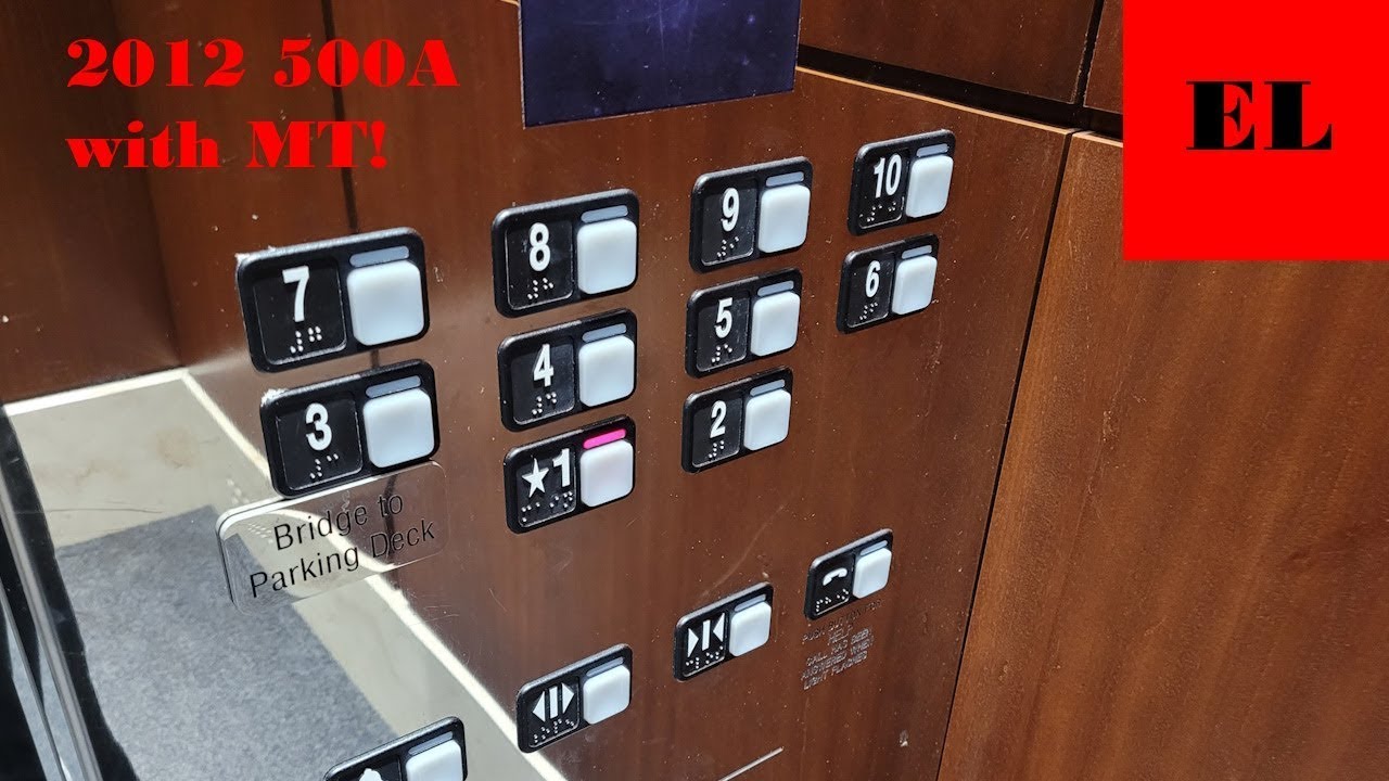 LATE 2012 Schindler MT 500A Traction Elevators - Woodward (Charlotte, NC) - YouTube