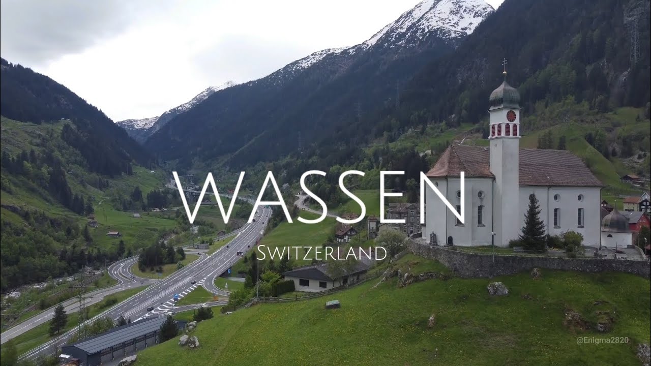 Beautiful Church Amidst a Valley Amongst Mountains | Wassen ...