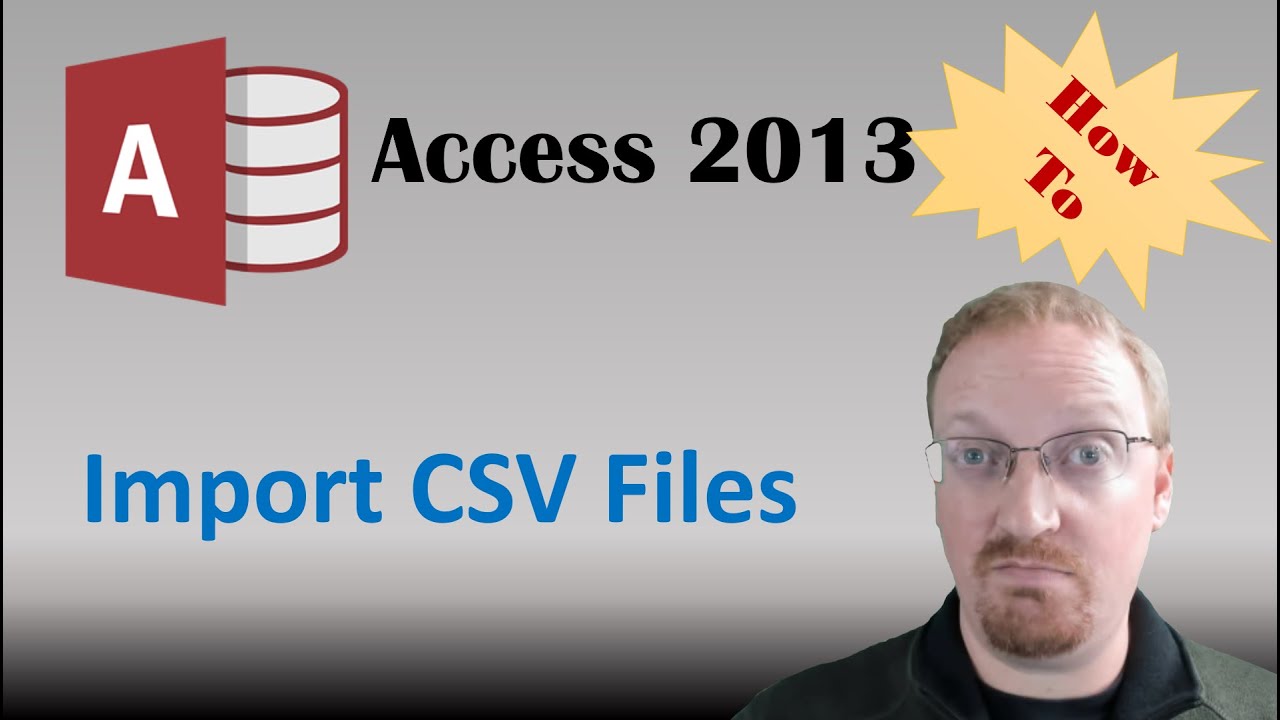 How To Import CSV And Other Character Delimited Files Into Access 2013 How To Import CSV And Other Character Delimited Files Into Access 2013