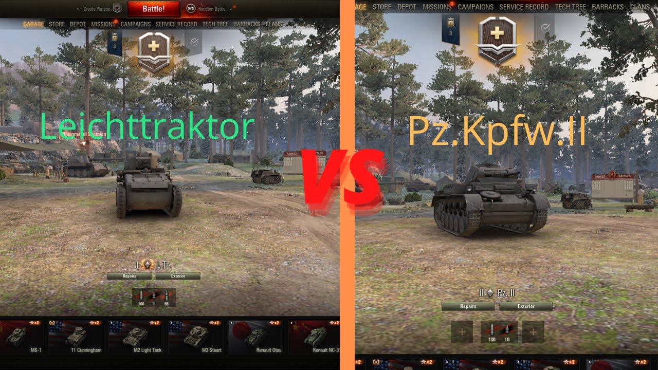 World Of Tanks|Light tank comparision #1 - YouTube