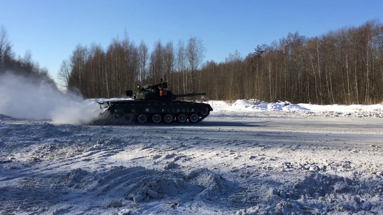 Tank Т-80В Drift - YouTube