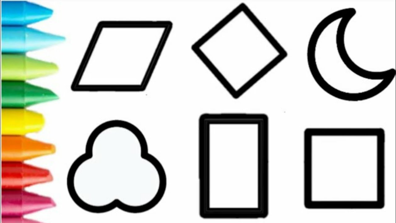 Learn New Shapes drawing, Colors for Kids | Toddlers Learning videos ...