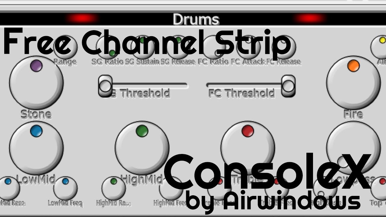 Free Channel Strip - ConsoleX by Airwindows (No Talking) - YouTube