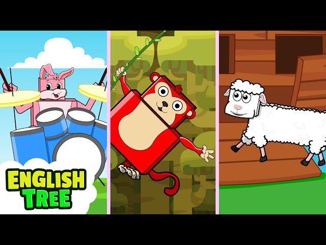 Animals and Colors Sing-Along + More Animals Songs for Kids | English ...