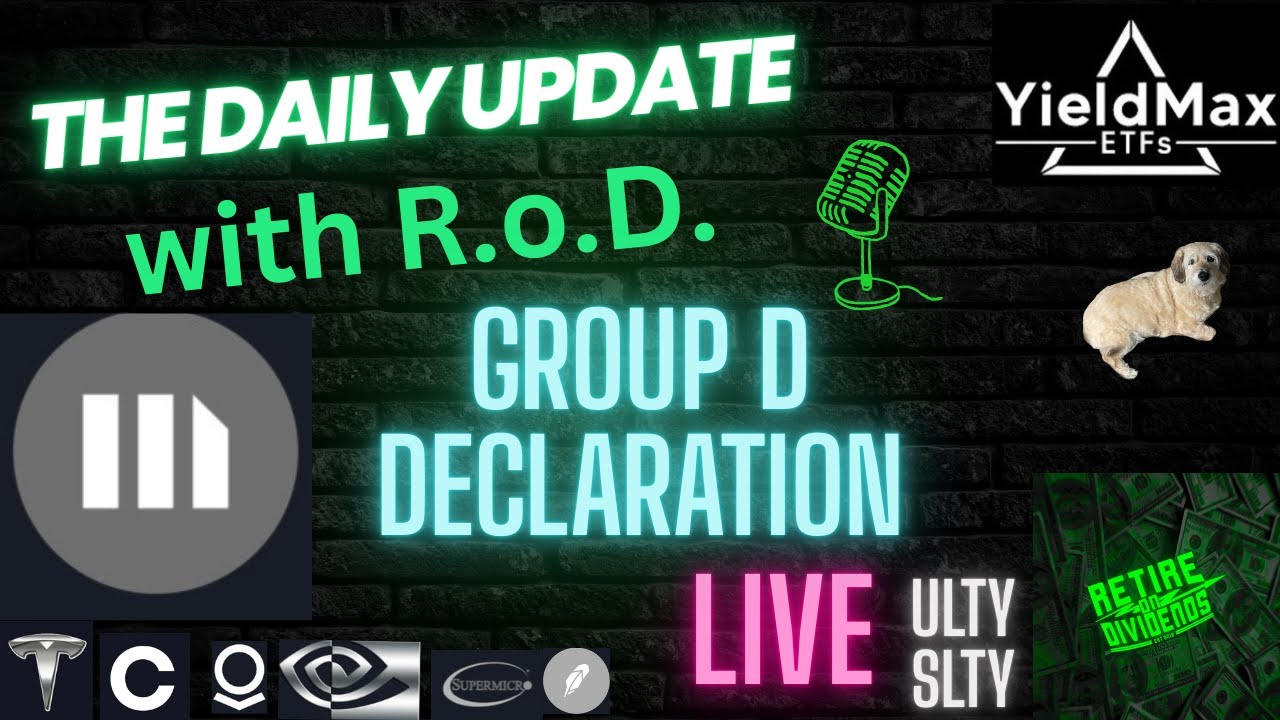 YieldMax ETFs MSTY, TSLY, CONY, PLTY, SMCY LIVE review 8/27/25 + Options + Group D Announced ...