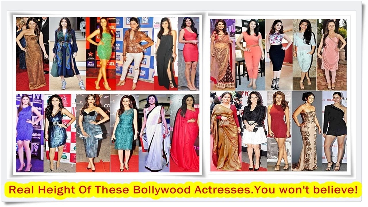 Bollywood Actresses Height in Feet – Tallest to the Shortest - YouTube