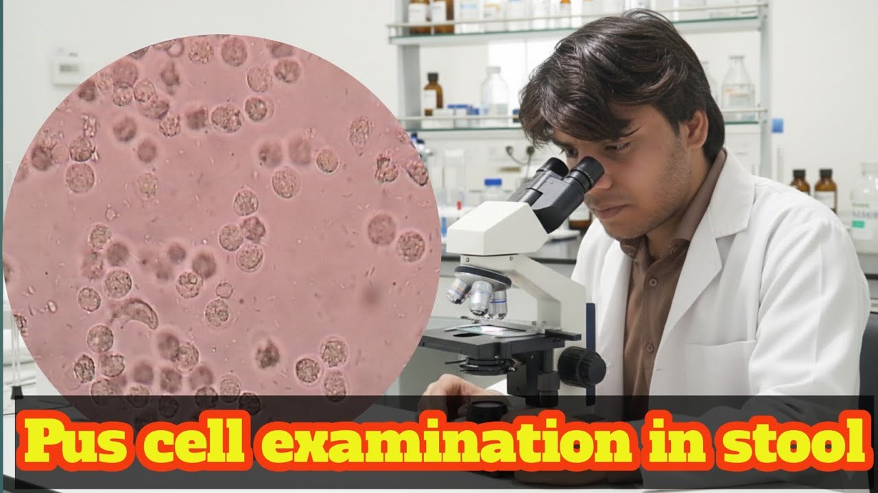 Pus cell or WBCs in Stool: Stool Microscopy Part 2 - YouTube