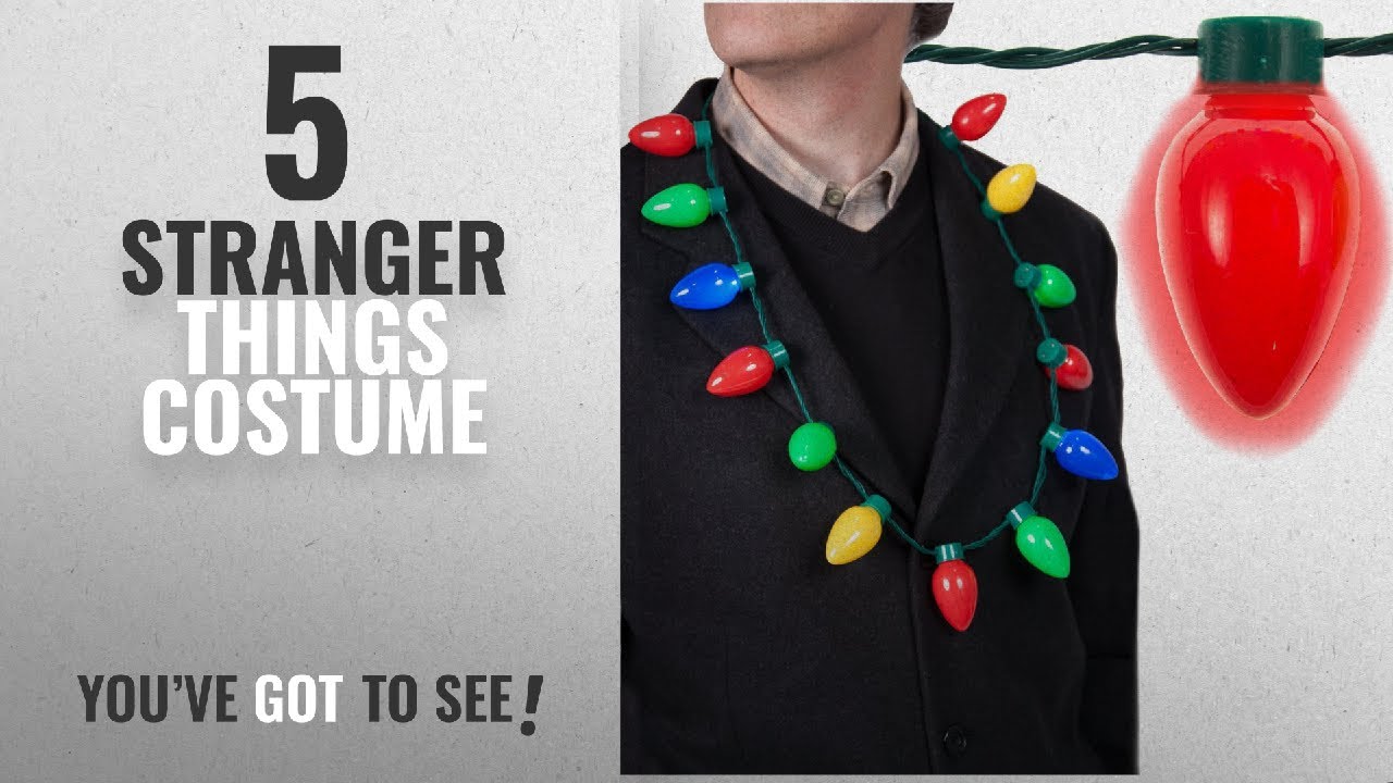Top 10 Stranger Things Costume [2018]: LED Light Up Christmas Bulb ...