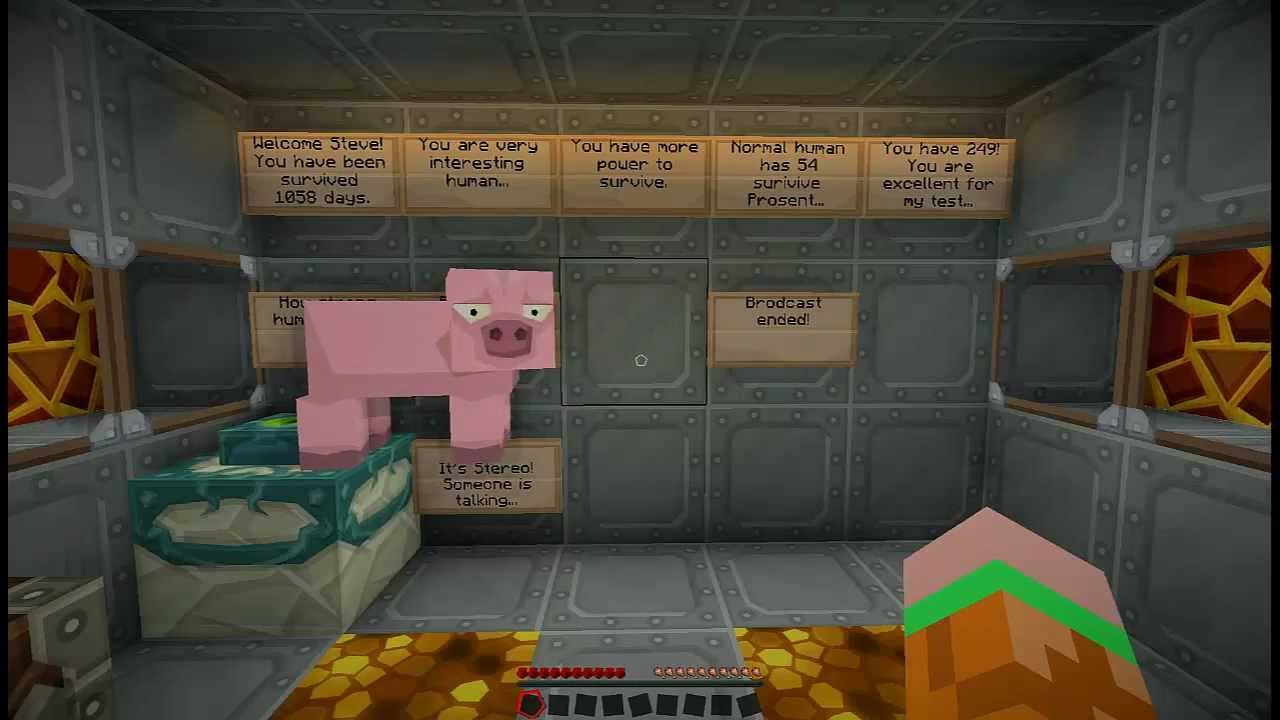 Minecraft: Escape from Aliens - Custom Map 'UFO Attack!' - YouTube