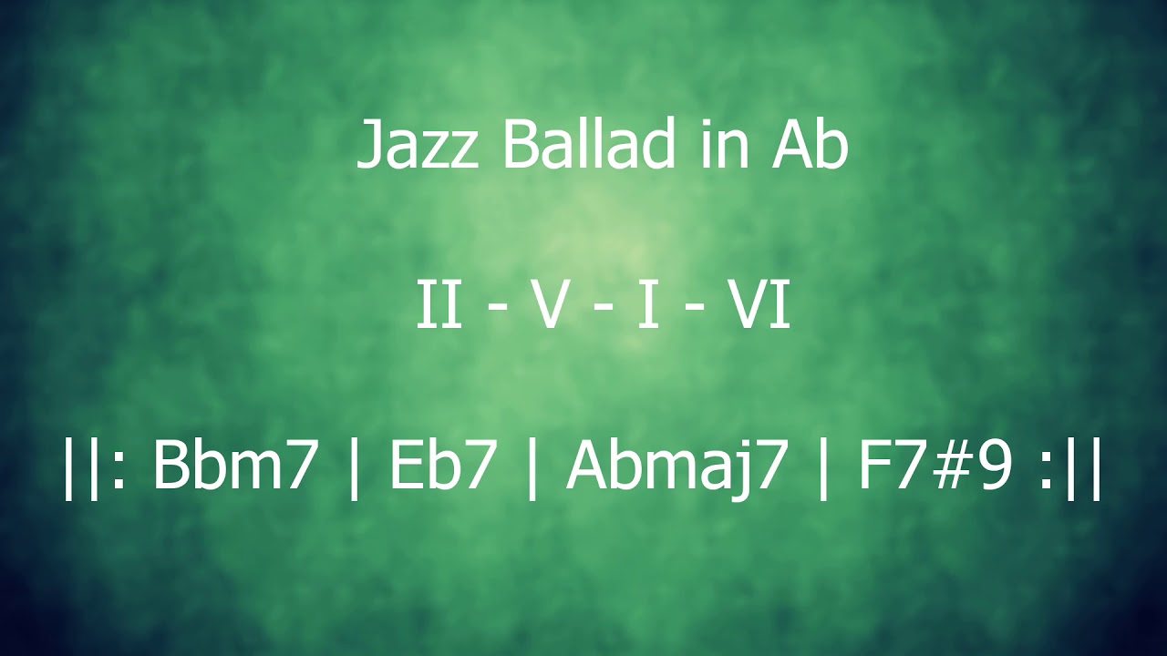 Backing track, Jem track, II-V-I-VI, in Ab - YouTube