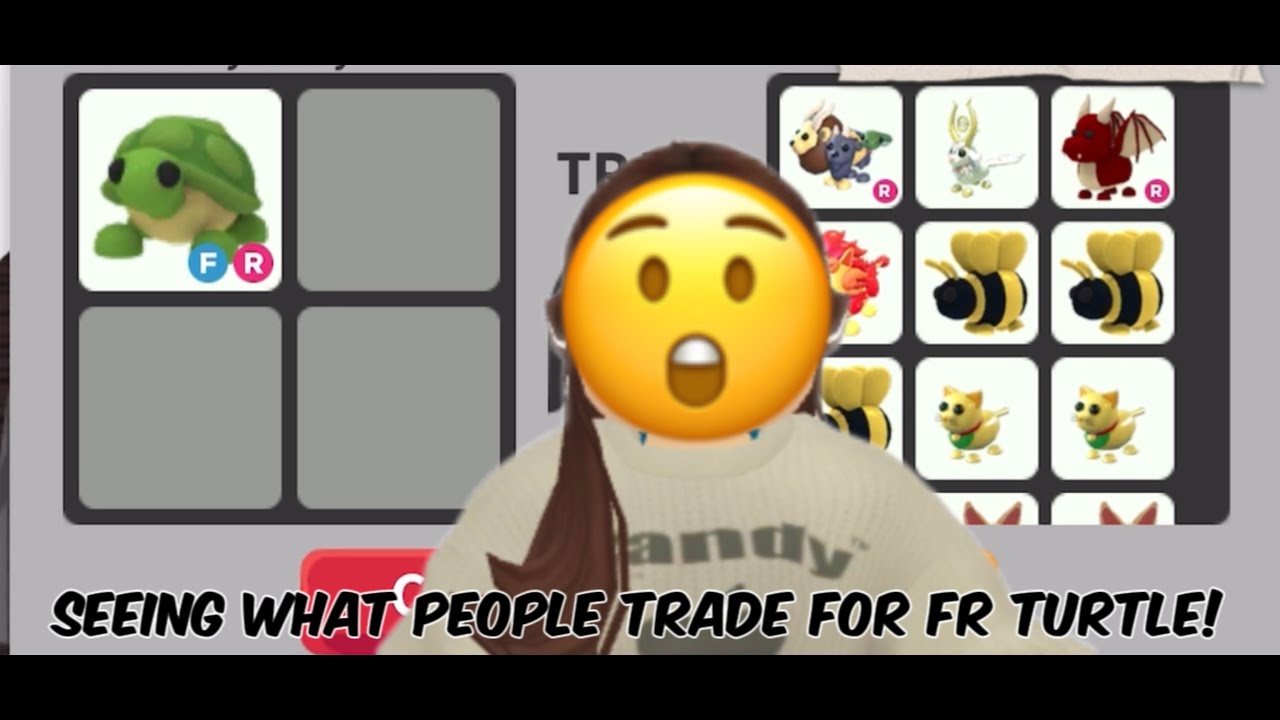 SEEING WHAT PEOPLE TRADE FOR A FR TURTLE IN ADOPT ME IN ROBLOX ADOPT ME ...
