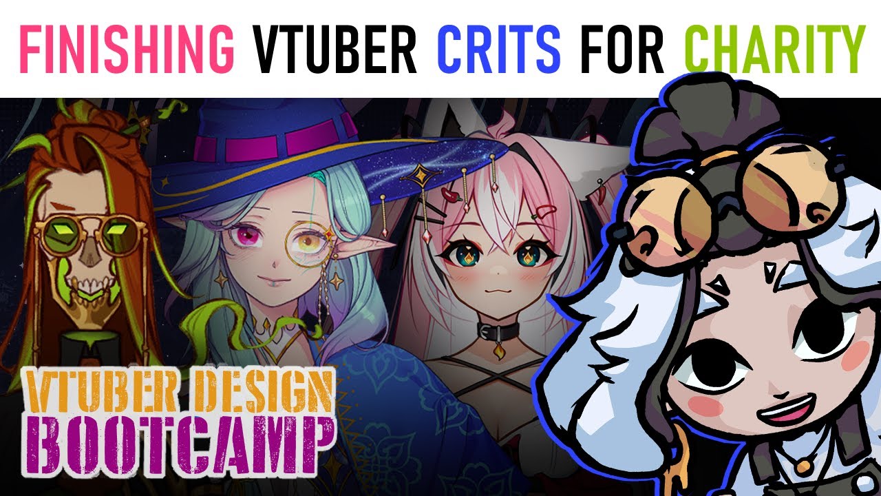 FINAL ROUND OF Vtuber Design Crits for Charity! 🧡 - YouTube