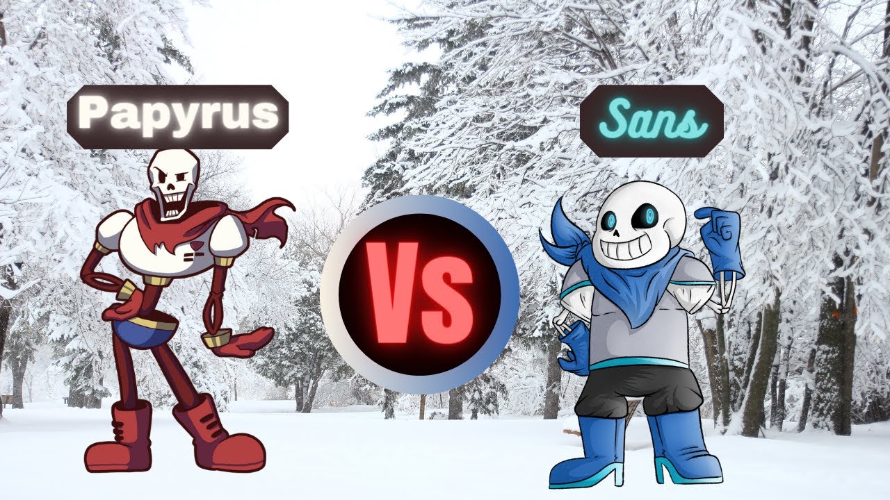 Papyrus vs Swap Sans (Smash Ultimate) - YouTube