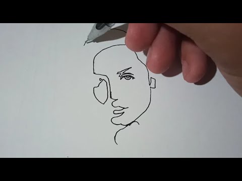 HOW TO DRAW ANA DE ARMAS | FACE SILHOUETTE - YouTube