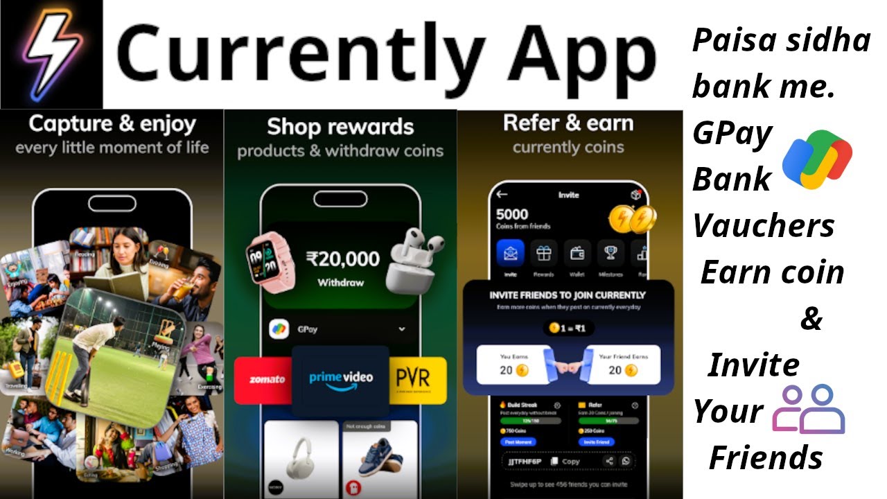 How to use Currently app and earn || 2025 new earning app - YouTube