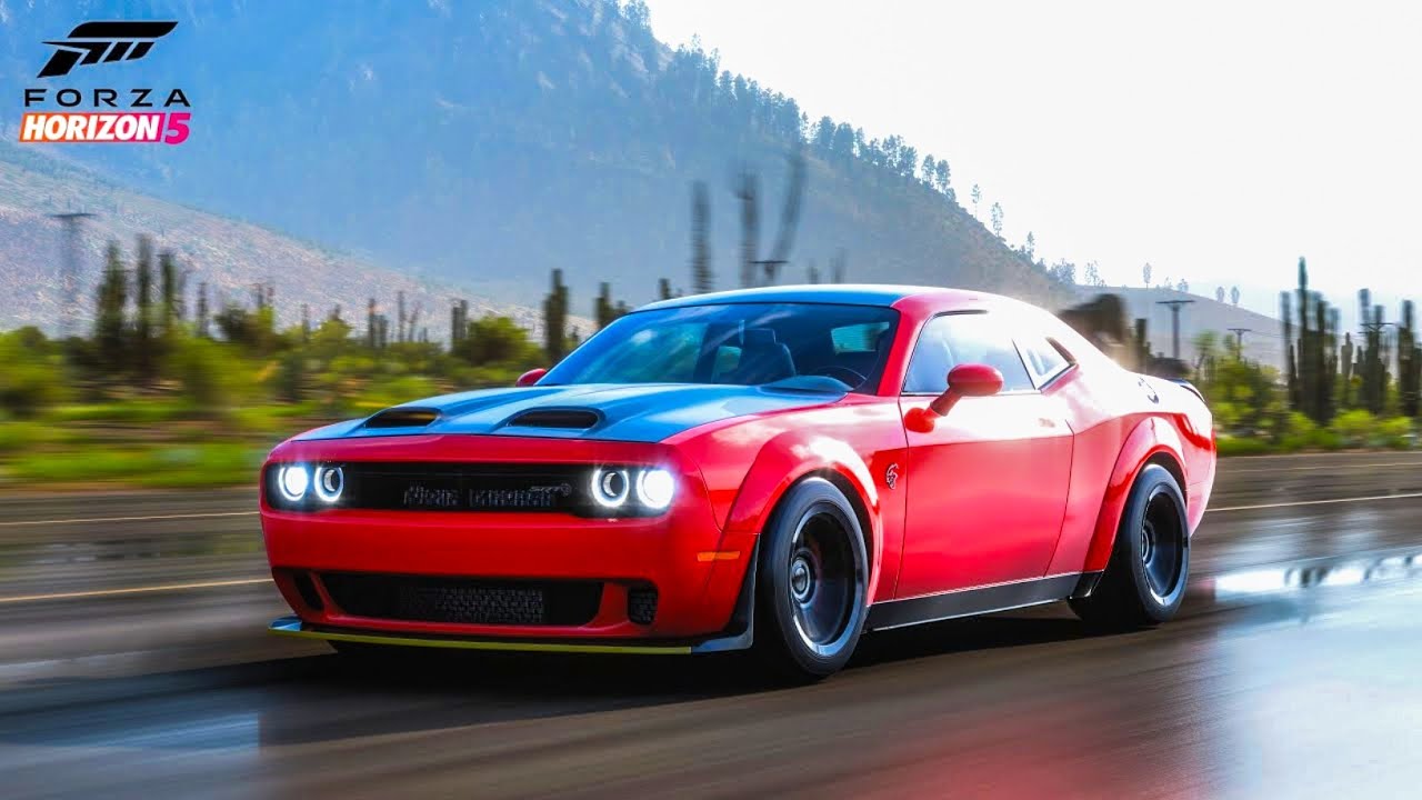 🔥 DODGE Challenger Hellcat Goes BEAST MODE in Forza Horizon 5! 🚀 ...
