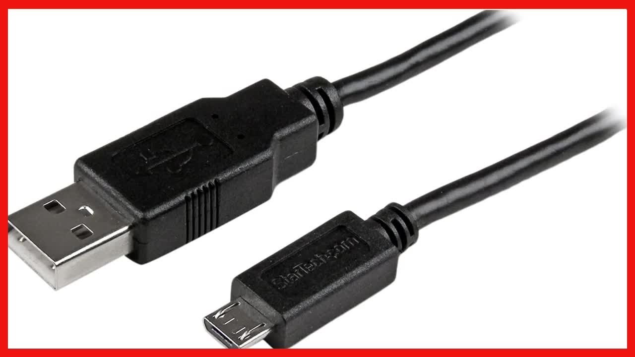 StarTech com 3 ft Mobile Charge Sync USB to Slim Micro USB Cable Phones ...