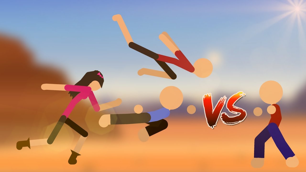 default trio vs evil cha fighter EP1/stick nodes - YouTube