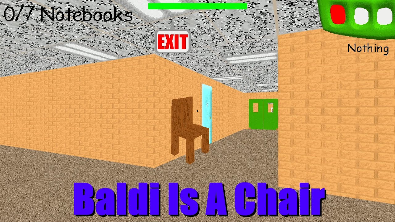 Baldi's Basics Modded - But Everyone Is A Chair!? - YouTube