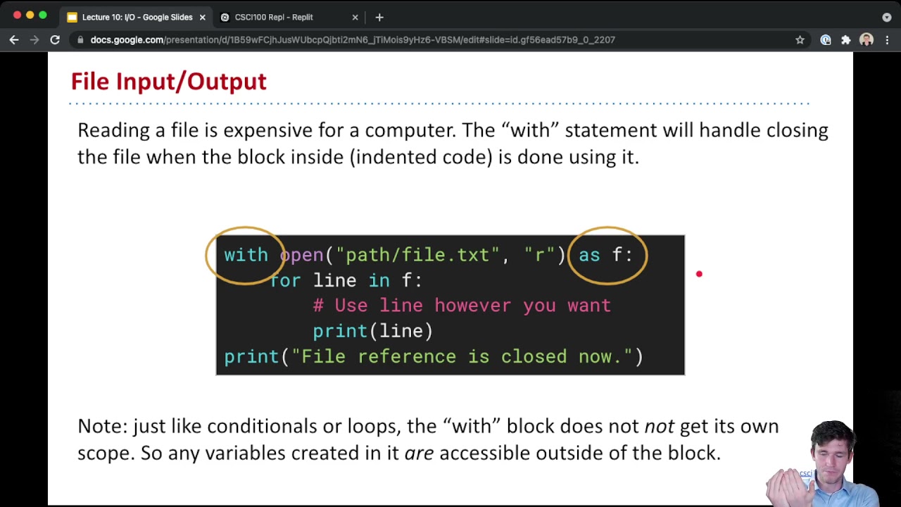 CSCI100 Lecture 10 2 Input Output In Python YouTube CSCI100 Lecture 10 2 Input Output In Python YouTube