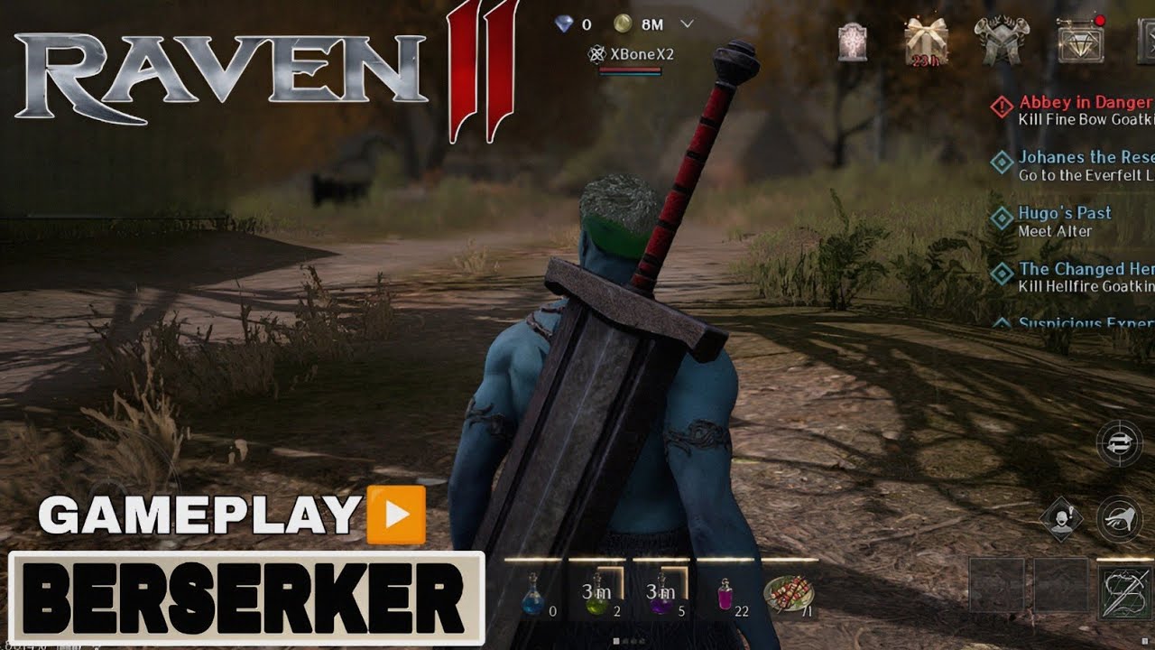 RAVEN 2 GAMEPLAY ( BERSERKER ) MMORPG OPEN WORLD FOR PC/ANDROID/iOS ...