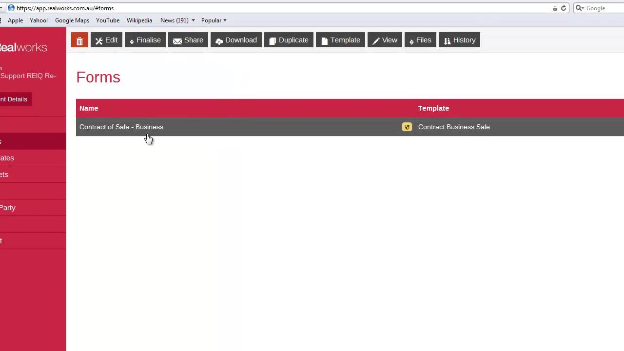 Realworks - Duplicate Forms - YouTube