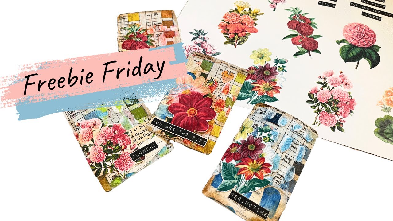 Friday Freebie -- Altered Playing Cards - YouTube