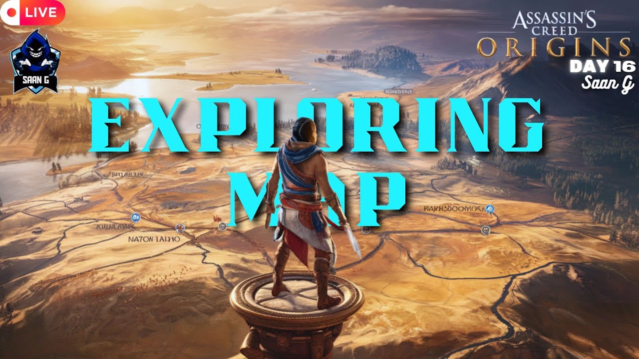 Exploring the map !! Assassin's Creed Origins : DAY 16 Live streaming # ...