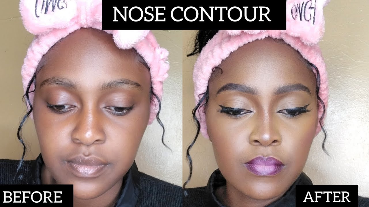 NOSE CONTOUR TUTORIAL FOR BEGINNERS//HOW TO EASILY CONTOUR YOUR NOSE ...