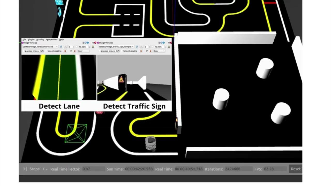 SIMULACION V1 turtlebot3 gazebo turtlebot3 autorace - YouTube