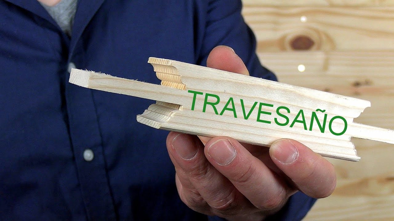 Travesaño con Espiga Larga y Moldura Invertida - YouTube
