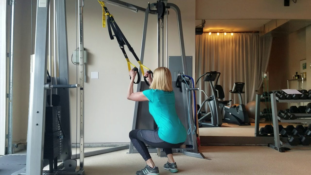 TRX Jump Squat - YouTube