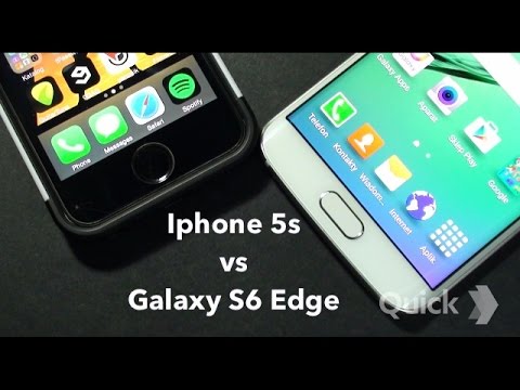 Touch id 5S vs Samsung S6 Edge fingerprint scanner - YouTube
