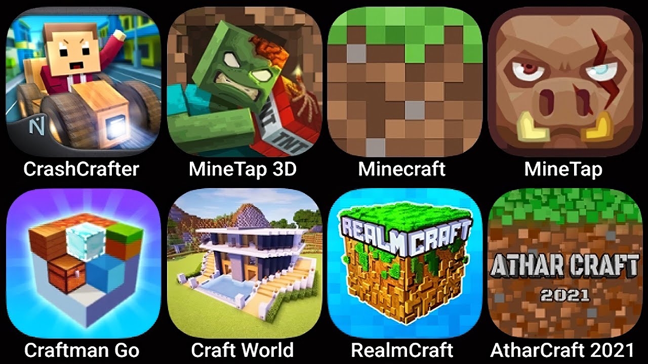 CrashCrafter, MineTap 3D, Minecraft, MineTap, Craftman Go,Craft World ...