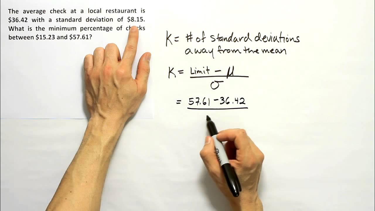 Problem Using Chebyshev's Theorem - YouTube