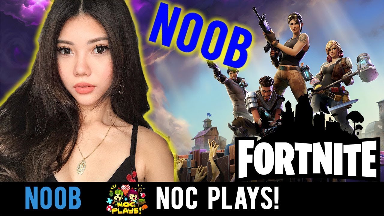 NOC Plays Teaching Aurelia(Noob) Fortnite! - YouTube