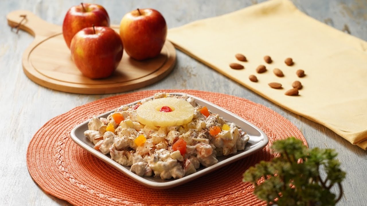 Chicken Fruit Salad Recipe | How to Make Chicken Fruit Salad - YouTube