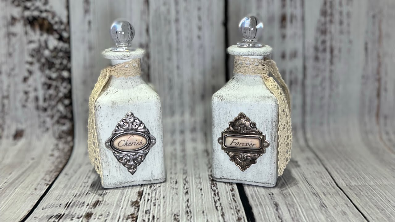 DOLLAR TREE BOTTLES TURNED VINTAGE | MUST SEE DOLLAR TREE BOTTLE ...