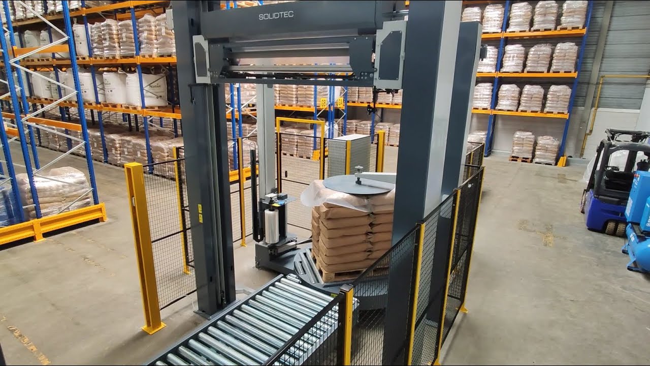 Topsheet dispenser | Pallet stabilization solution - YouTube