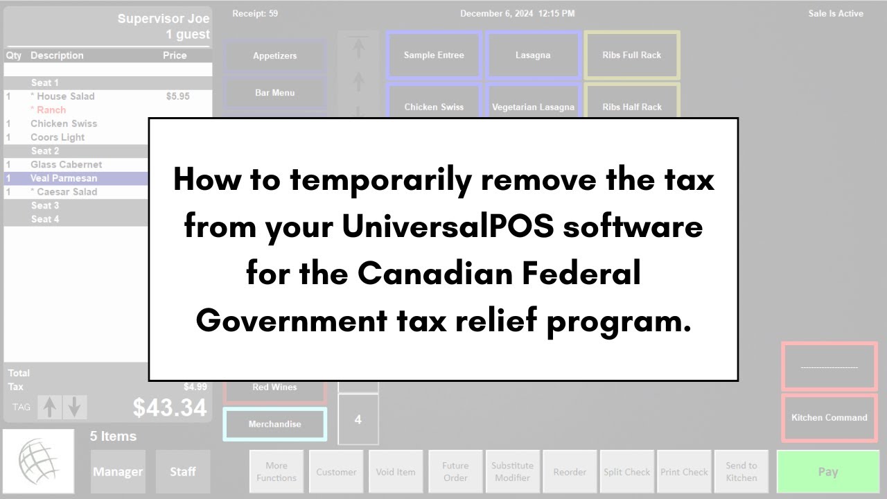How to remove tax for temporary tax relief program - YouTube