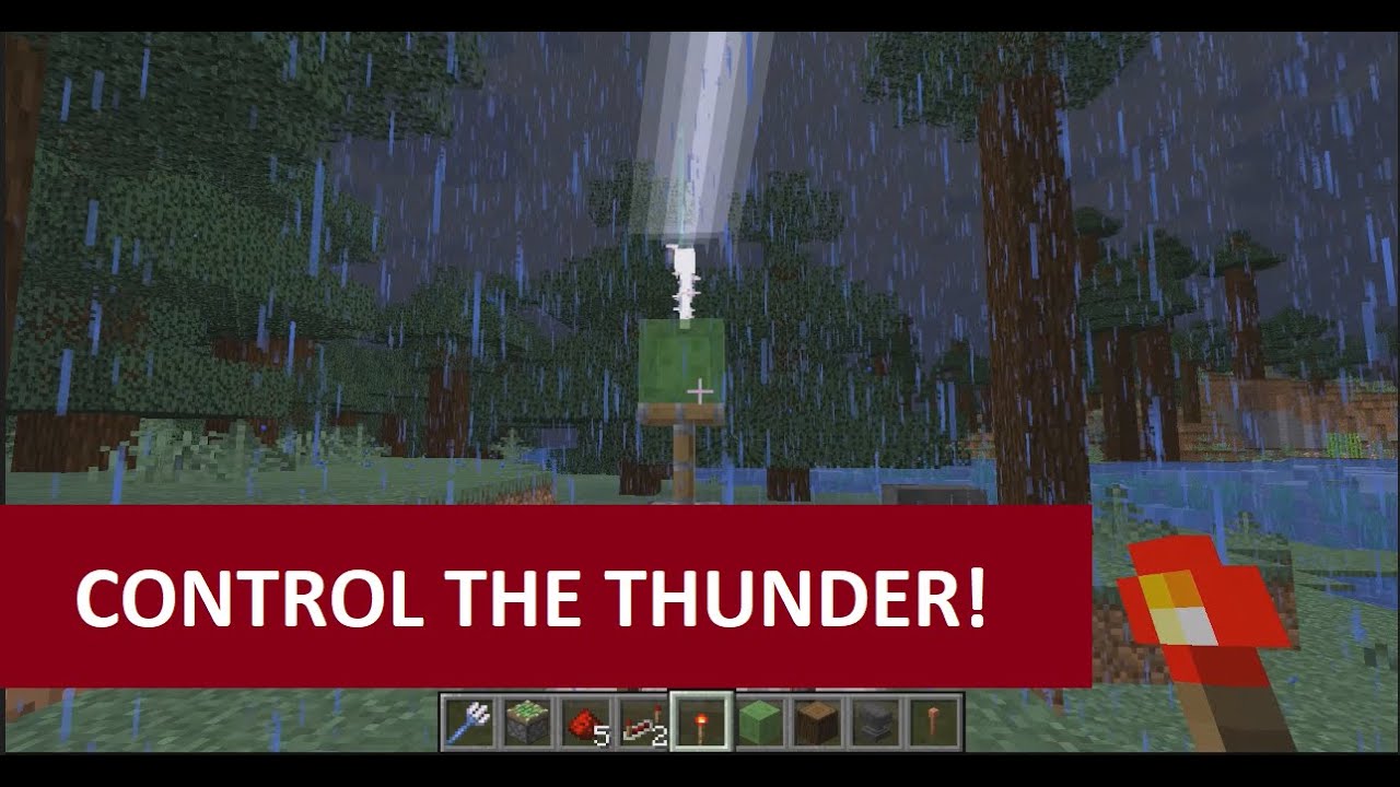 How to make a lightning machine in MineCraft The Hammer Says - YouTube